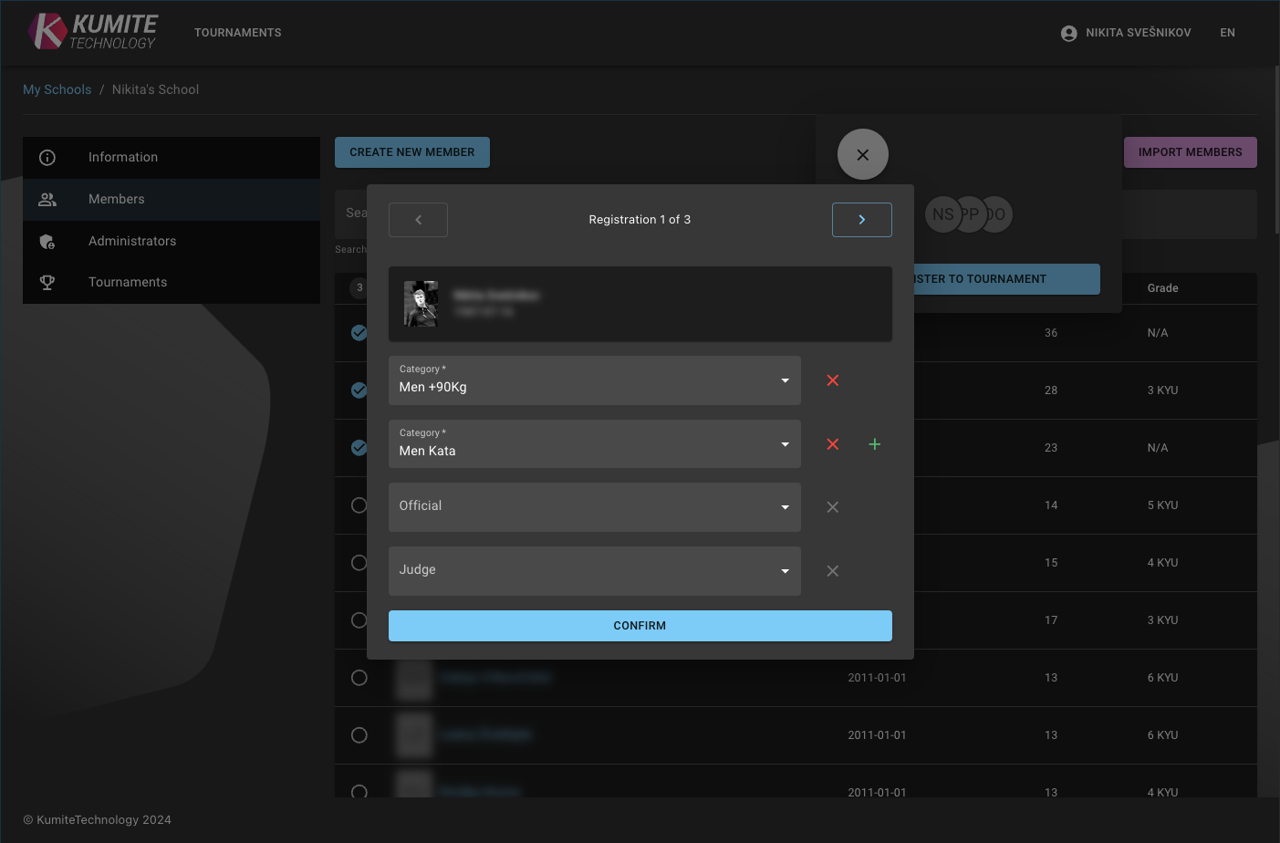Register To Tournament
