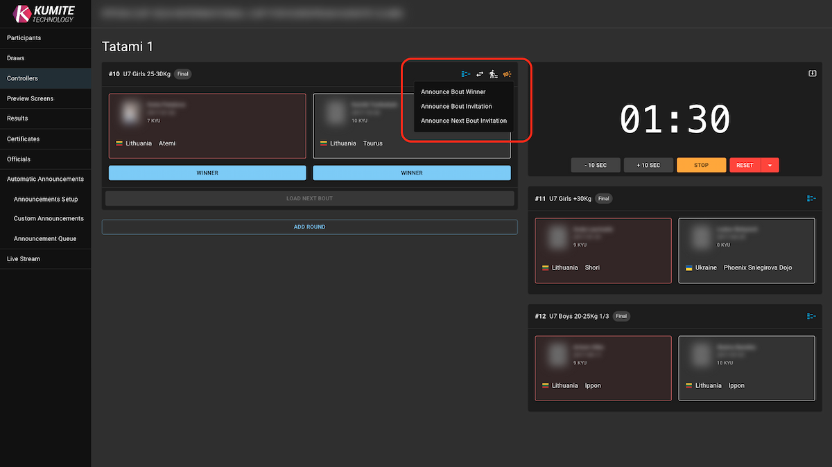 Set Up Announcements